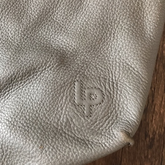 Linea Pelle | Bags | Linea Pelle Grey Leather Shoulder Bag | Poshmark